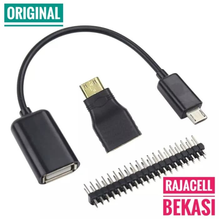 Raspberry Pi Zero 3in1 Mini HDMI adapter + USB OTG + GPIO pin Header ...