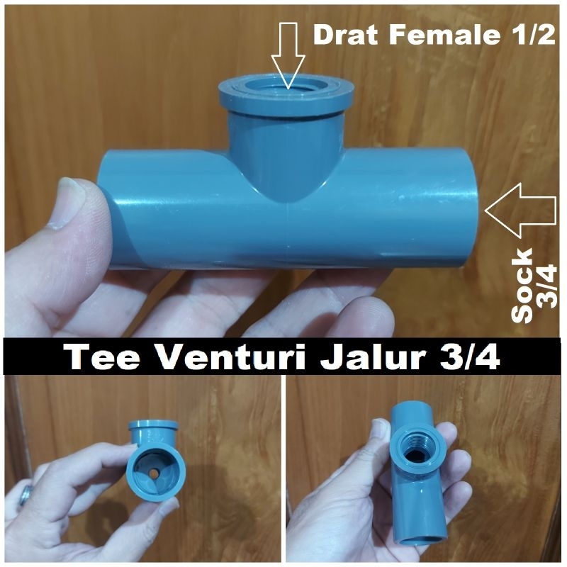 Tee Venturi Fish Pond Strip 3/4 inch | Shopee Malaysia