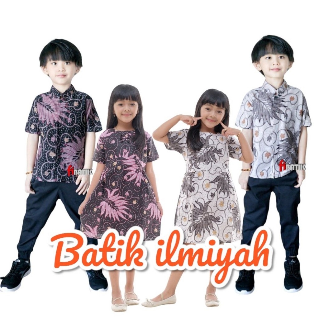 Batik Couple Clothes For Boys And Girls Aged 1-12 Years Suitable For ...