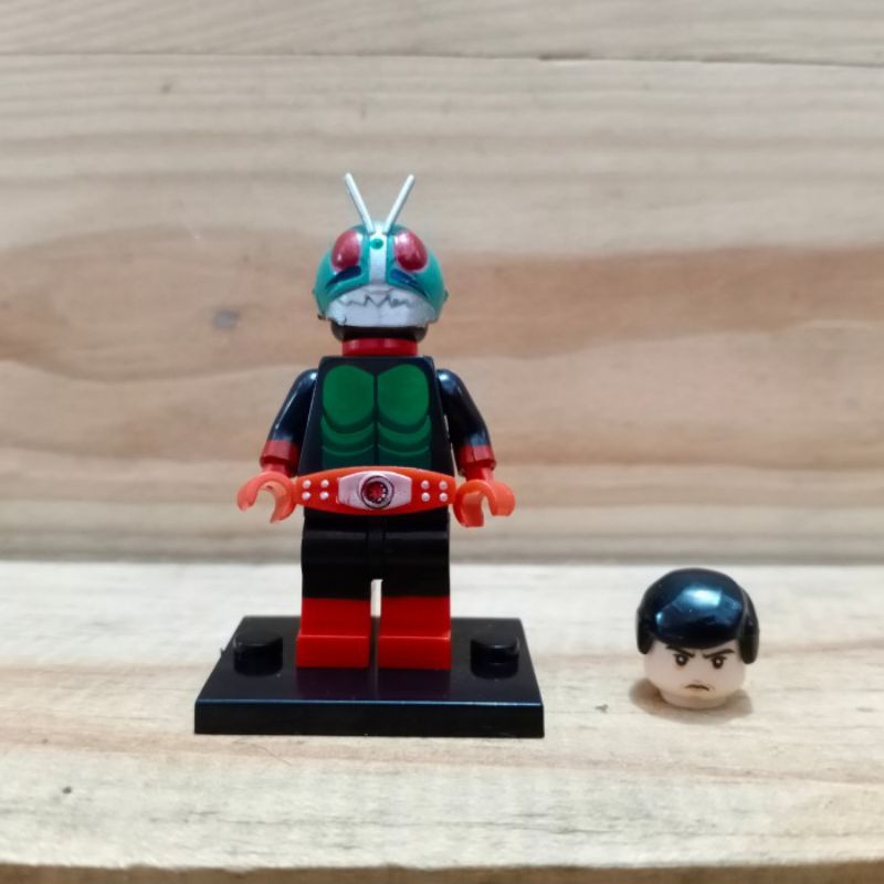 Lego brick masked rider kamen rider ichigo takeshi hongo showa kamen ...