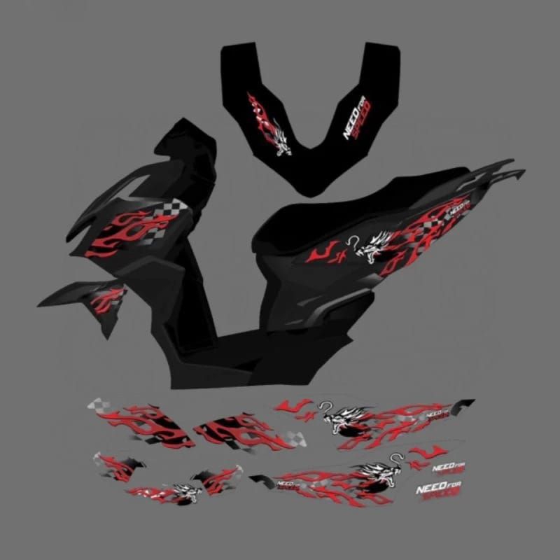 VARIO 160 NEEDFORSPEED TRANSPARENT STICKER STRIPING | Shopee Malaysia