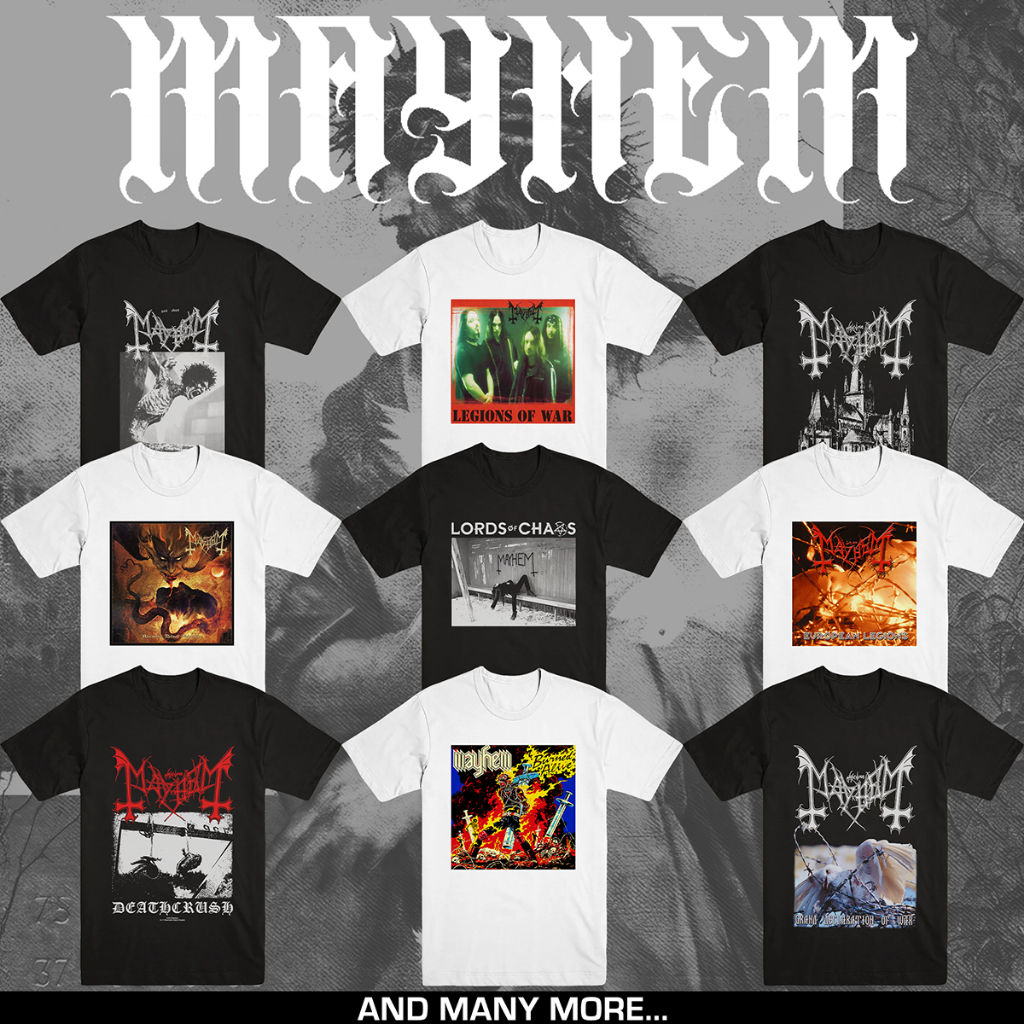 MAYHEM | BAND T-SHIRT | BLACK METAL | MERCHANDISE | Shopee Malaysia