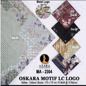 Hijab VOAL rectangular lasercut motif premium printing hijab azara logo ...
