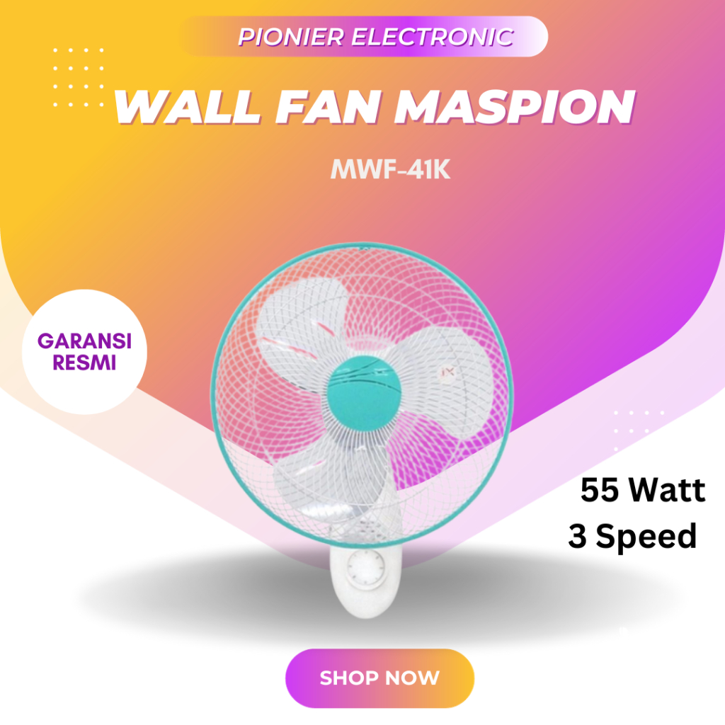 Wall FAN/WALL FAN MASPION Votre41K Official Warranty | Shopee Malaysia
