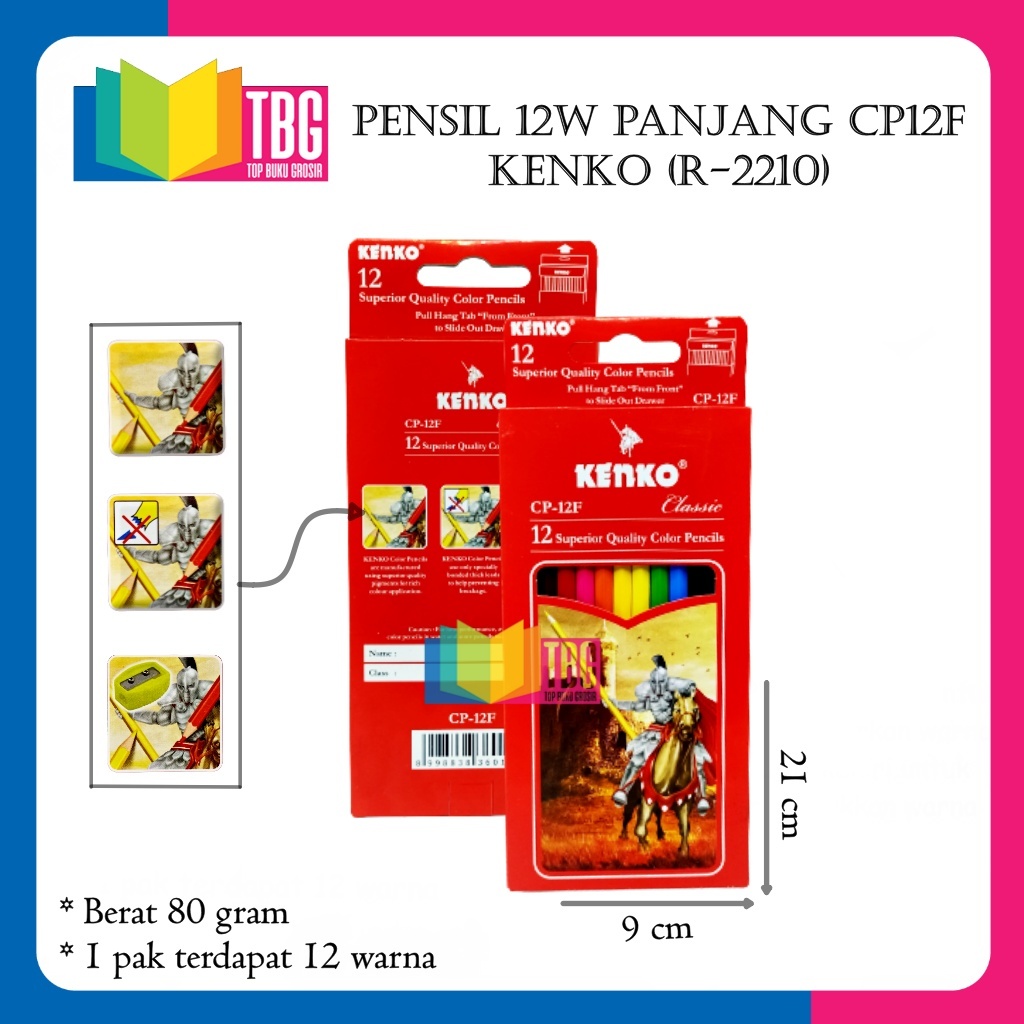 1 SET PENCIL 12W LONG CP12F KENKO COLOR PENCIL (R-2210) | Shopee Malaysia