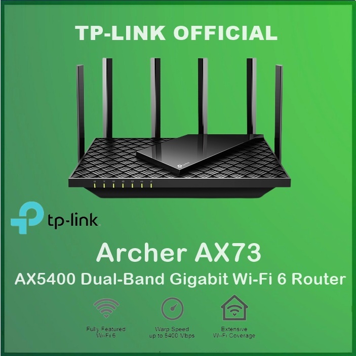 Tp-link Archer AX73 AX5400 Wifi 6 Wireless Router Tplink AX 73 AX 5400 ...