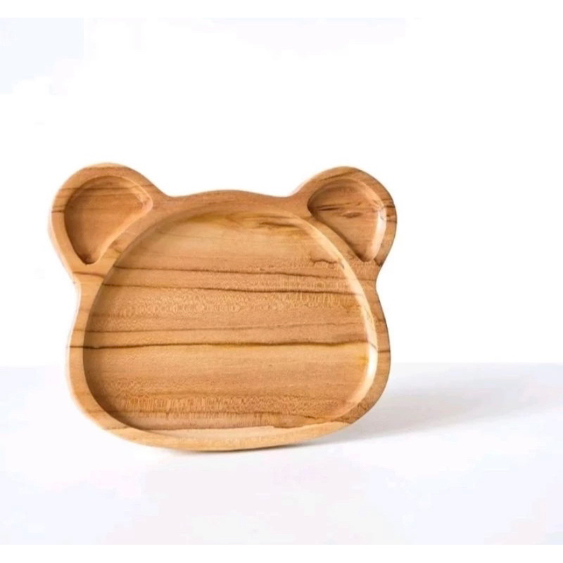 KAYU Character Teak Wood Serving Plates / Children's Plates | Shopee ...