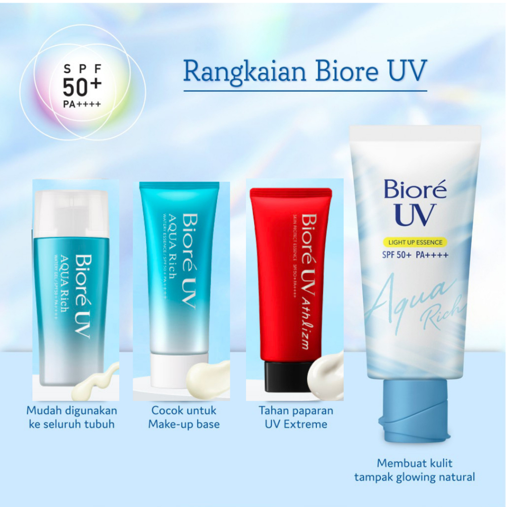 Biore UV Aqua Rich Watery Essence/Gel SPF 50+ PA++++ 50/70g | Shopee Malaysia