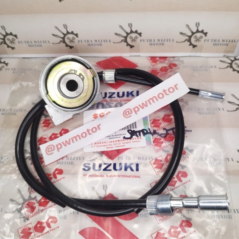 SPEEDOMETER CABLE + GEAR BOX KILOMETER SUZUKI SMASH NEW SATRIA 2-STROKE ...
