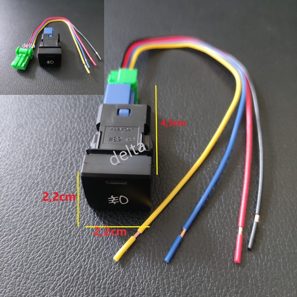 Toyota 2023 On Foglamp & Retract Switch (Innova Zenix Avanza Rush Agya ...