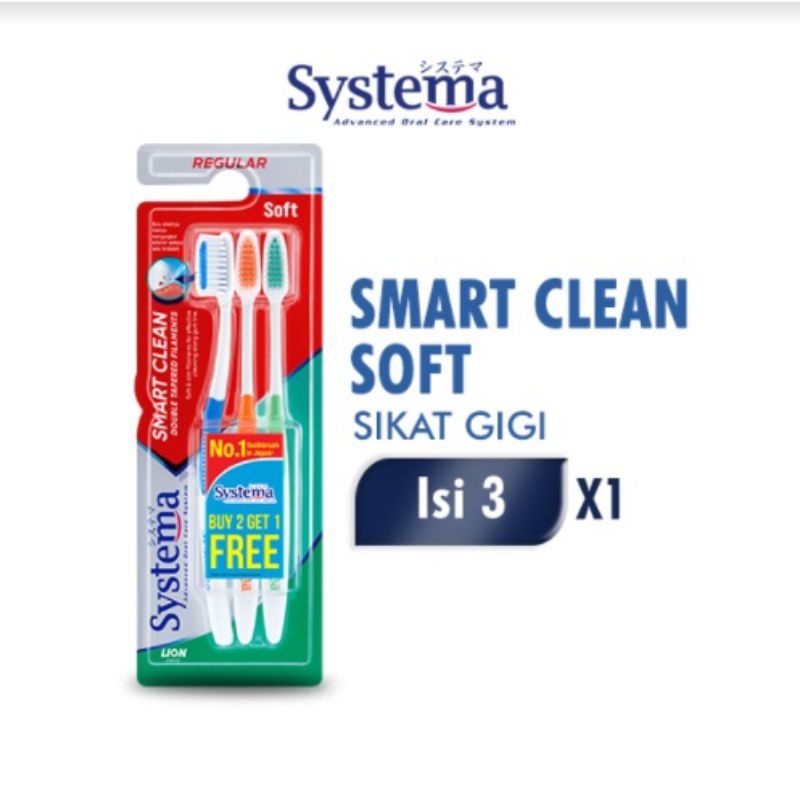 Systema Toothbrush Smartclean Reg Soft 3S | Shopee Malaysia