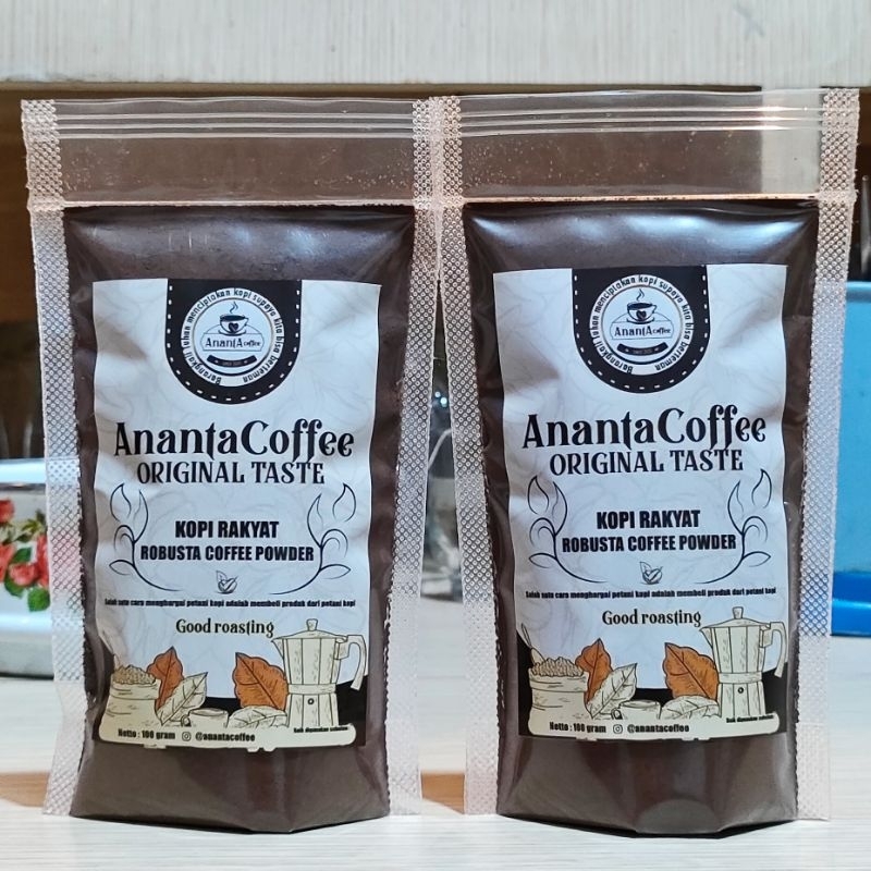Poor Robusta Coffee Powder Pure Coffee 100 Grams Of Coffee Vanteldowo ...