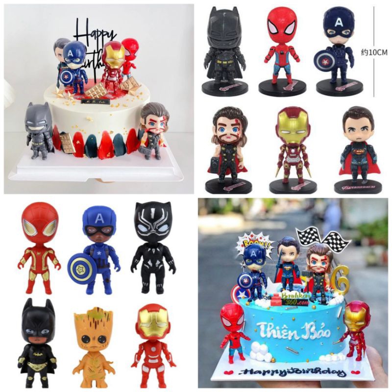 Action Figure Cake Topper AVENGER SET Cake Toppers Toy Superhero Theme ...