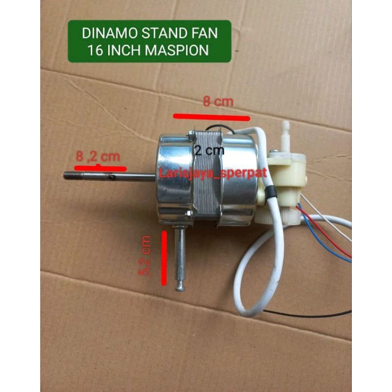 Dynamo FAN STAND FAN 16 INCH MASPION MULTI Axle Length 8.2 CM Neck 5 ...