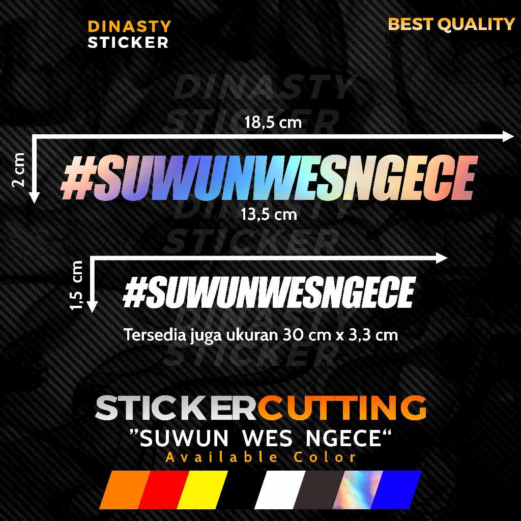 Sticker CUTTING VIRAL SUWUN WES NGECE | Shopee Malaysia