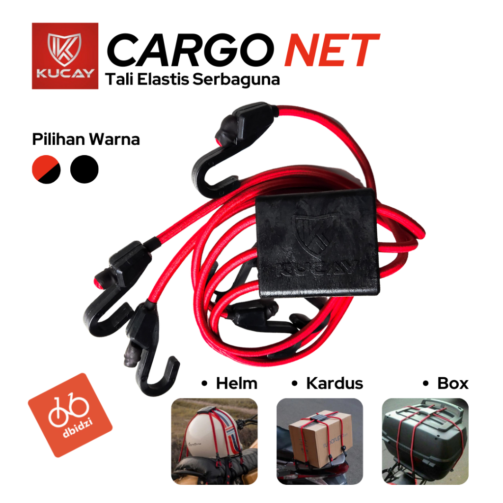 KUCAY Original Elastic Motorcycle Helmet Net Strap Box Cargo Duffle Bag ...
