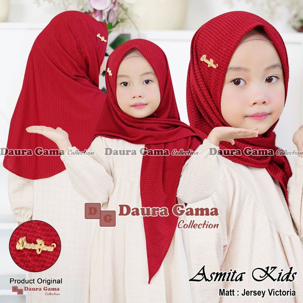 Instant Triangle Hijab for Children Aged 3-8 Years Premium Victoria ...