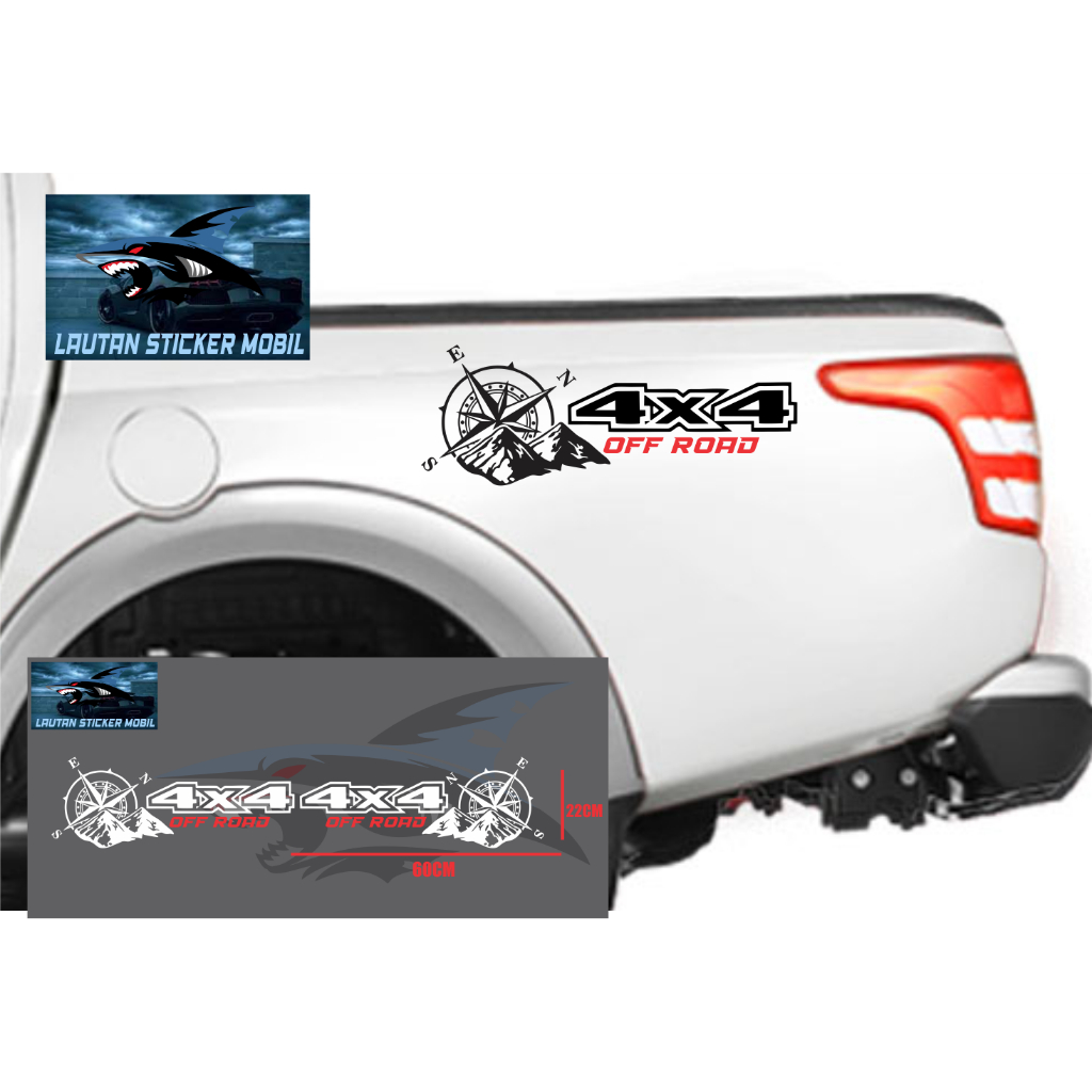 Compass sticker 4x4 off road sticker Car Side body And Rear Glass jeep ...