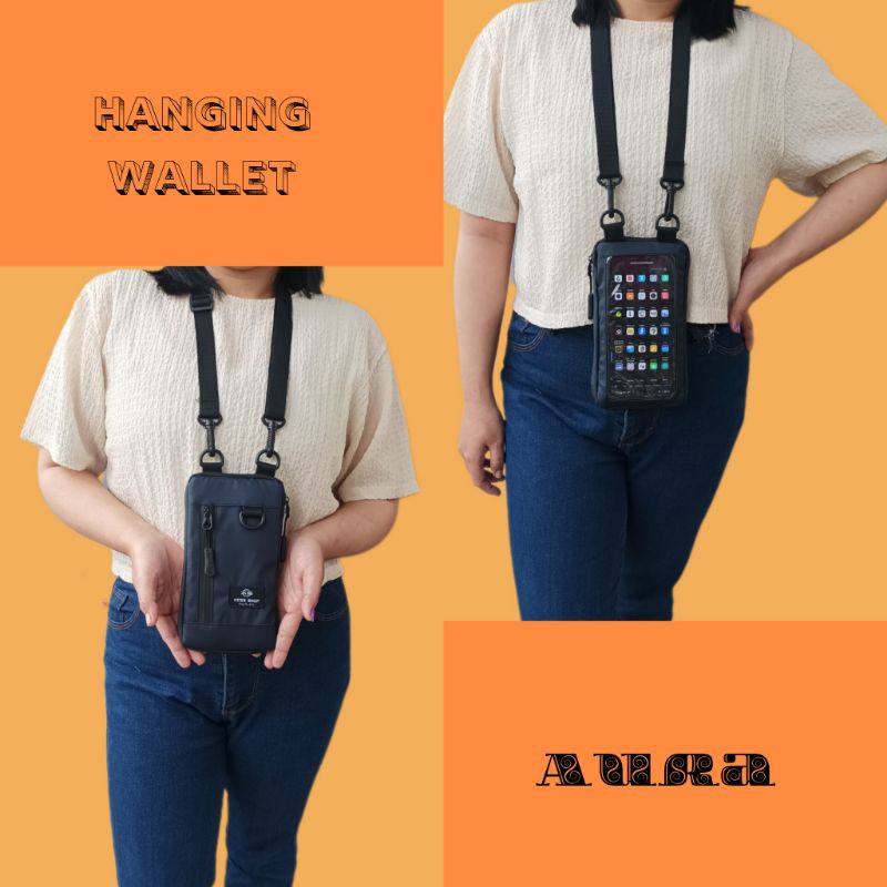 Hanging Wallet Mini Sling Phone Sling Bag Waterproof Premium Unisex ...