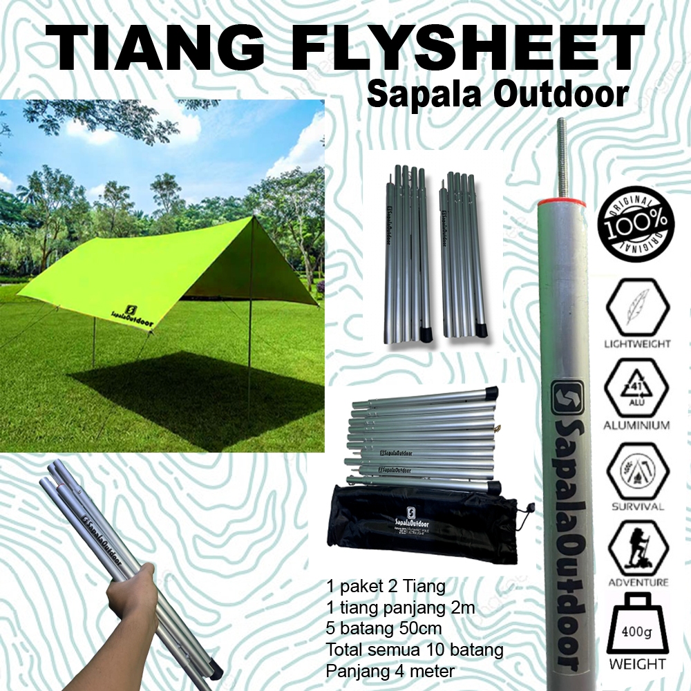 TENDA 2sets Of Flysheet Poles/Tarptent Tent Poles | Shopee Malaysia