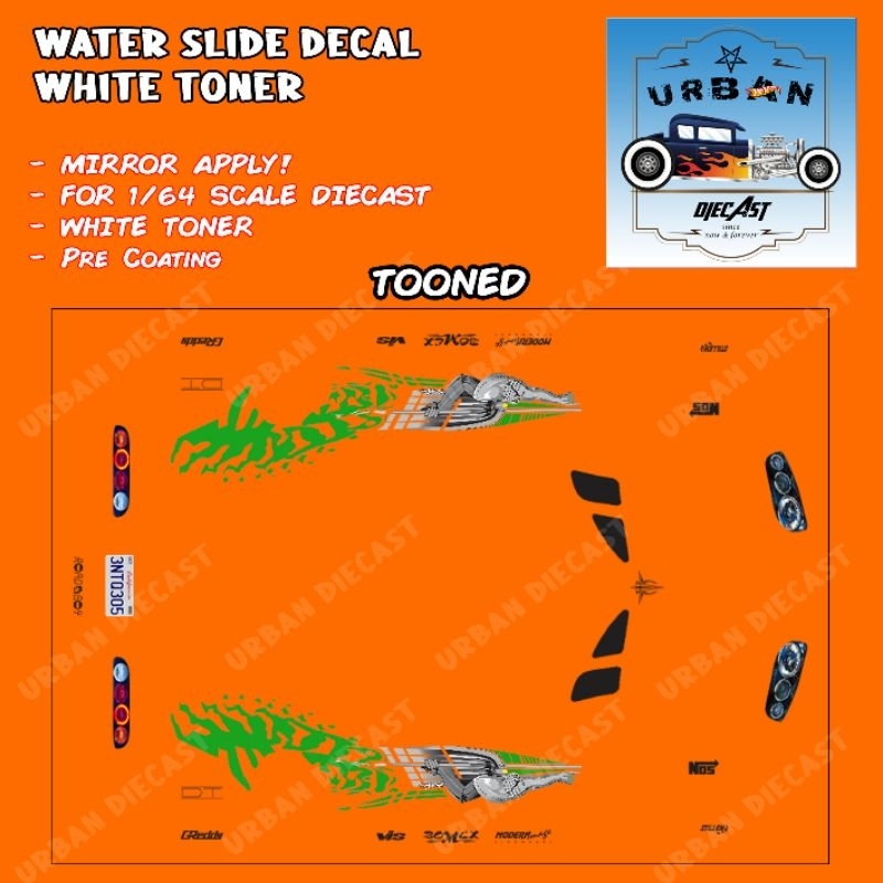 Hot wheels tooned supra fast furious decal white toner | Shopee Malaysia
