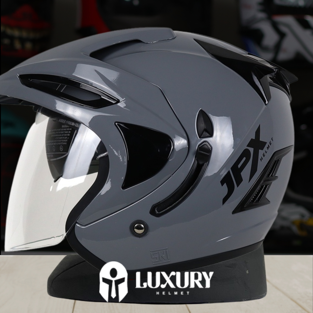 Jpx Supreme 2 Solid Helmet Double Visor Helmet | Shopee Malaysia