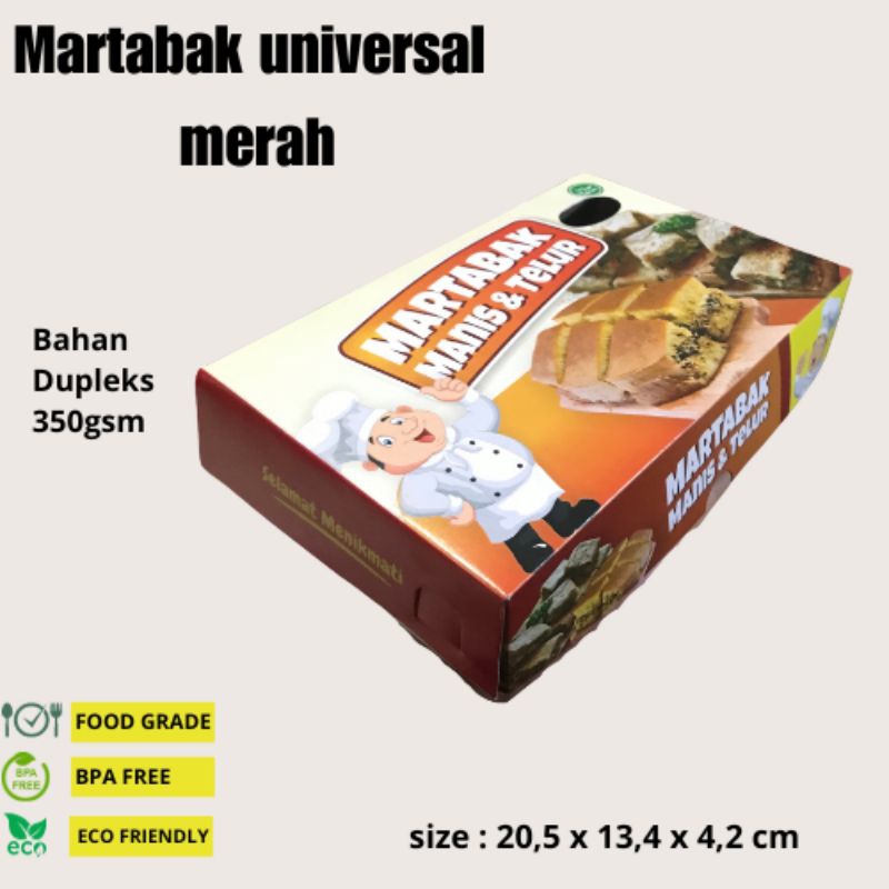 MERAH Red universal martabak box/martabak Packaging/martabak box ...