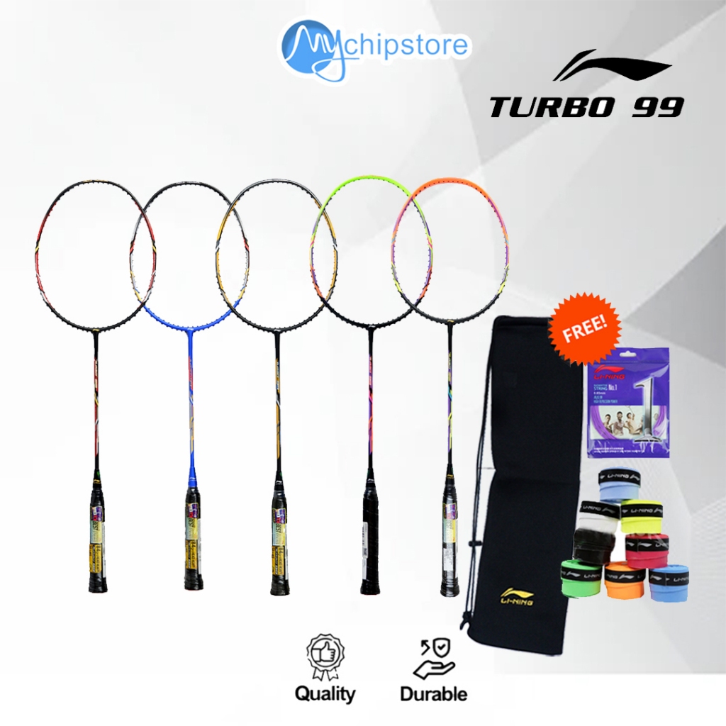 Original LINING TURBO 99 Badminton Racket 100% Original 30 LBS | Shopee ...