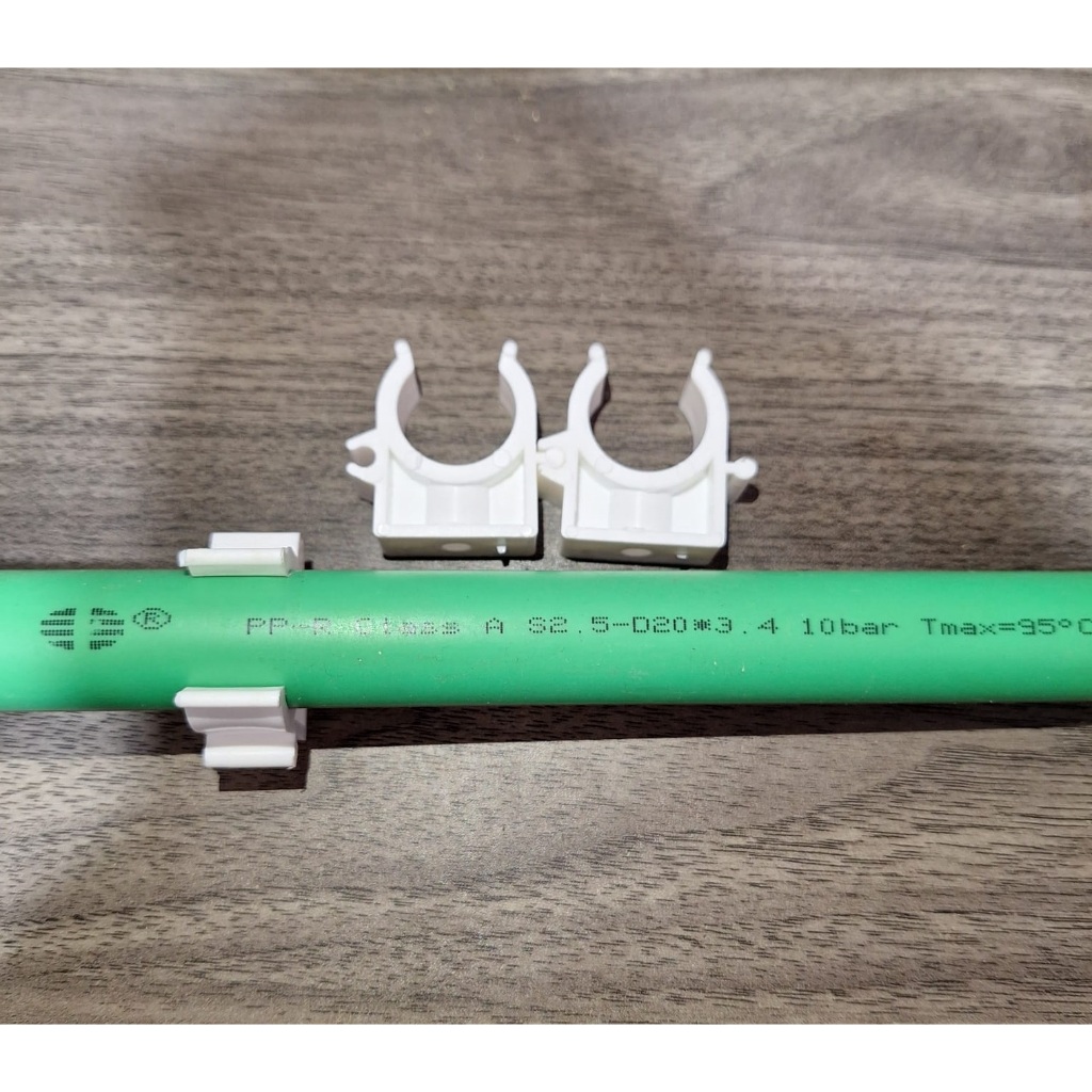 Pipe CLAMPS/PIPE CLAMPS PPR/PEX /CONDUIT/PVC/ELECTRIC 20MM | Shopee ...