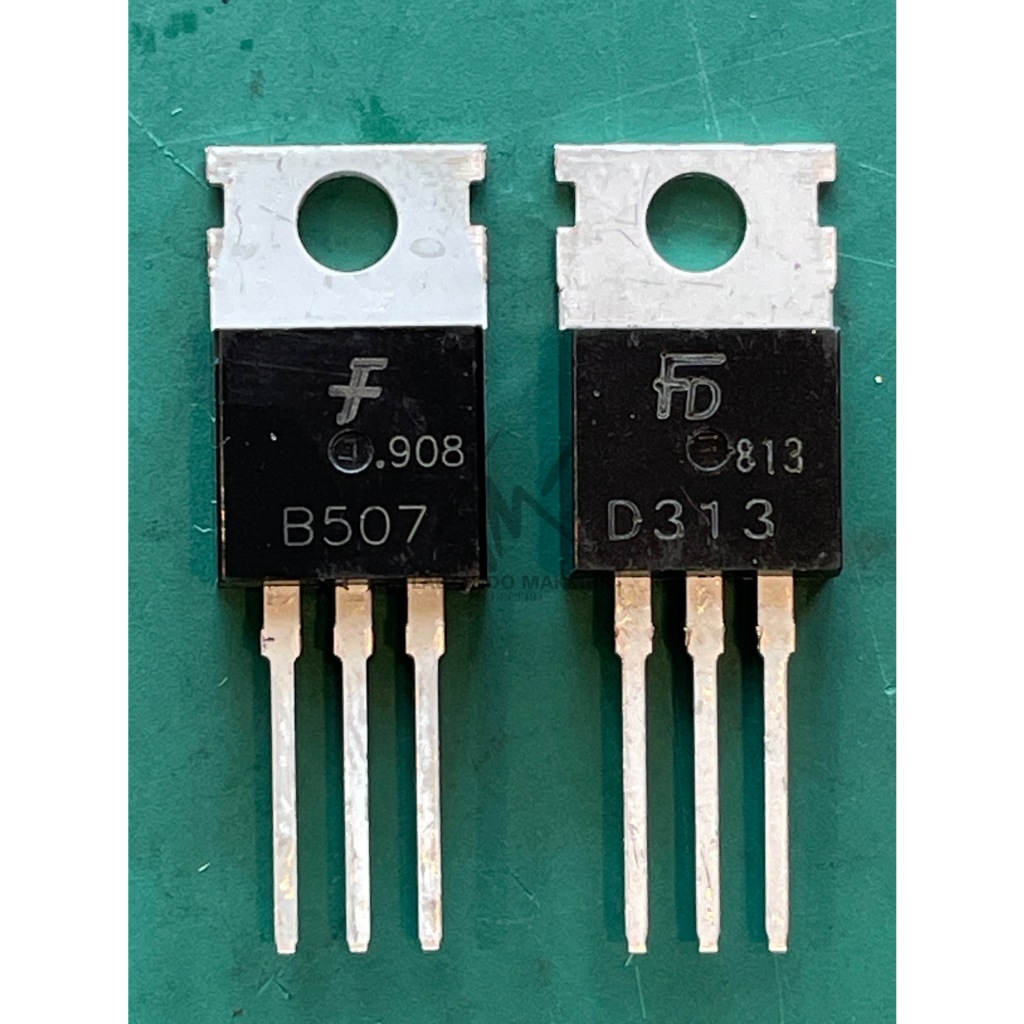 1 SET B507 D313 ORIGINAL PNP NPN TRANSISTOR B 507 D 313 2SB507 2SD313 ...
