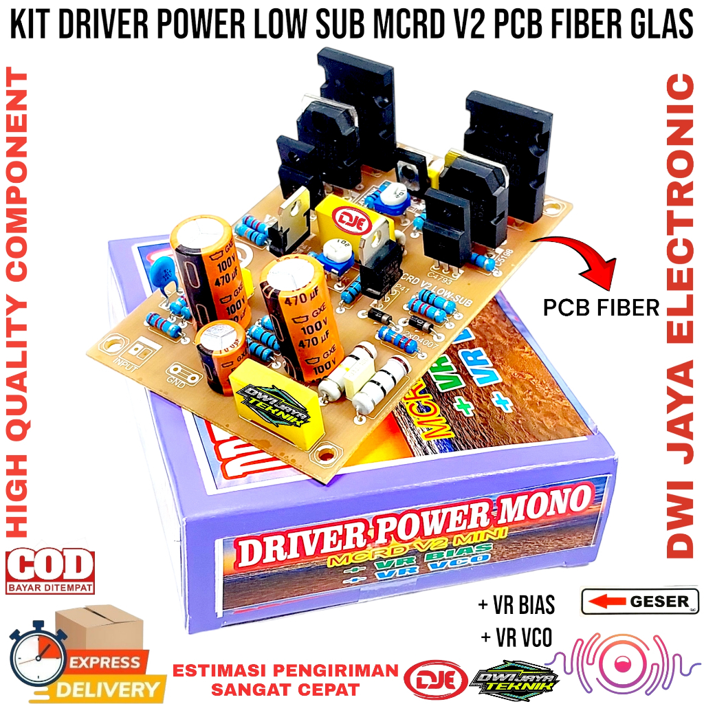 Power LOW SUB DRIVER KIT MCRD V2 PCB FIBER GLAS | Shopee Malaysia