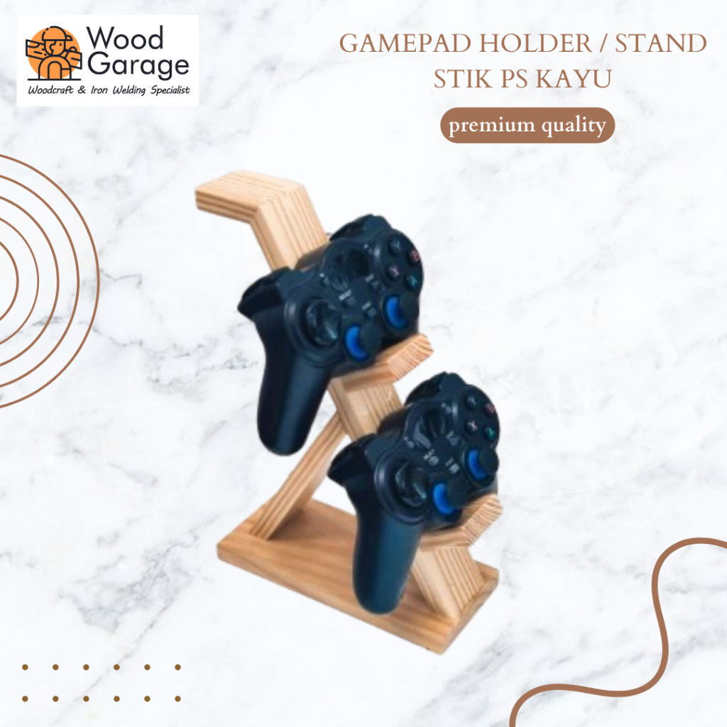 PS XBox Stand Stick Wooden Gamepad Holder Controller Holder Figure ...