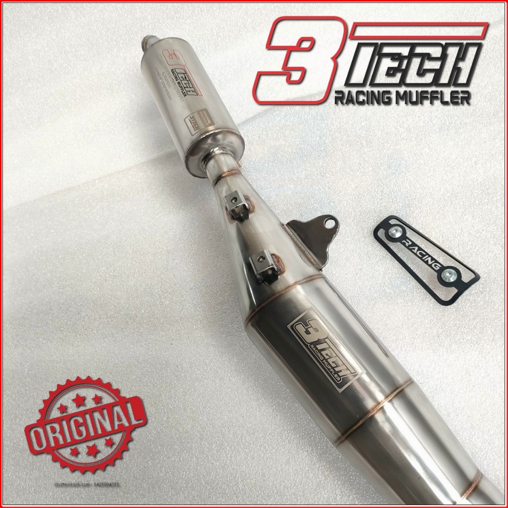 Satria 2 Stroke Exhaust Satria Shark Satria Lumba RGV120 Stainless Model AHM Original Product By ...