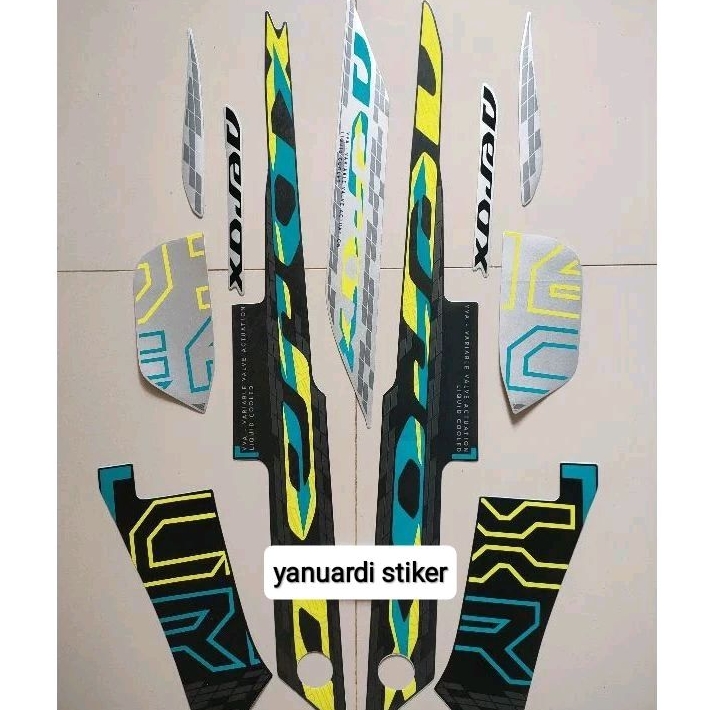 Striping Sticker LIST Standard Motorcycle AEROX CR 155 VVA 2023 2024 ...