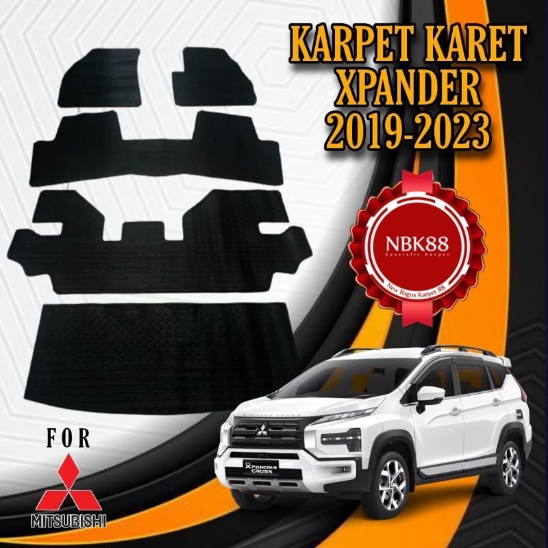Xpander 2019-2023 Car Carpet FULL SET Of Luggage Rubber LOGO (SBY ...