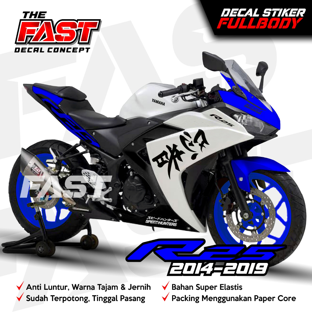 Terbaru Decal R25 Full Body Decal Yamaha Kanji R25 Old Sticker R25 Full ...