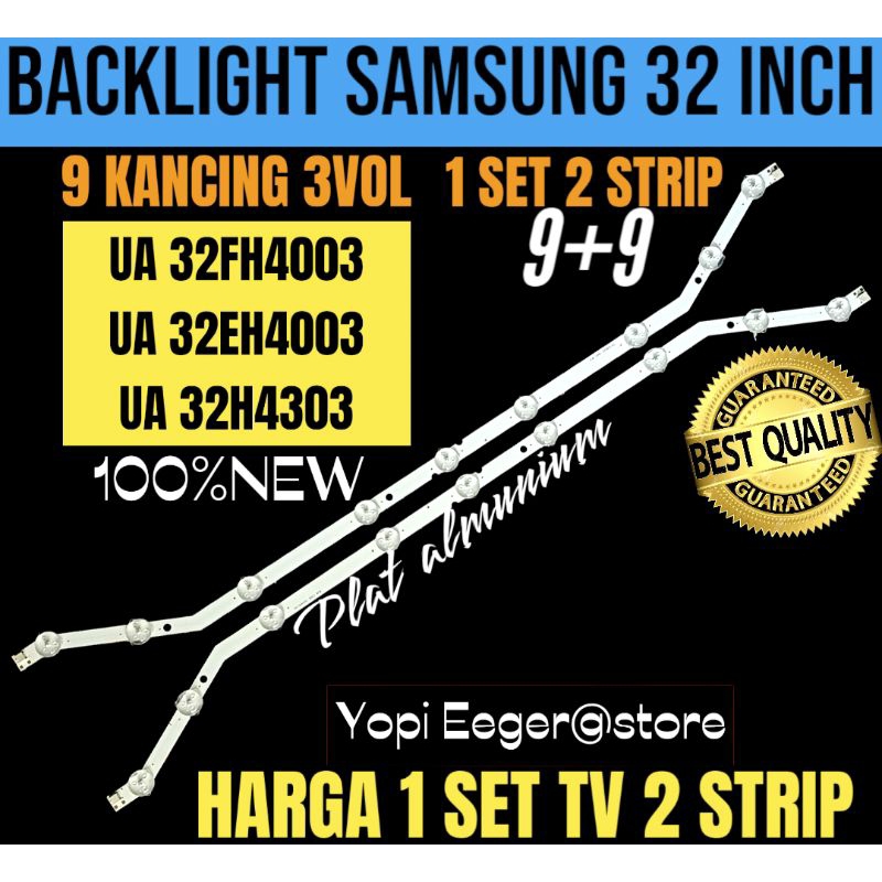 Samsung LED LCD TV BACKLIGHT 32 INCH UA32FH4003- UA32EH4003- UA32H4303 ...