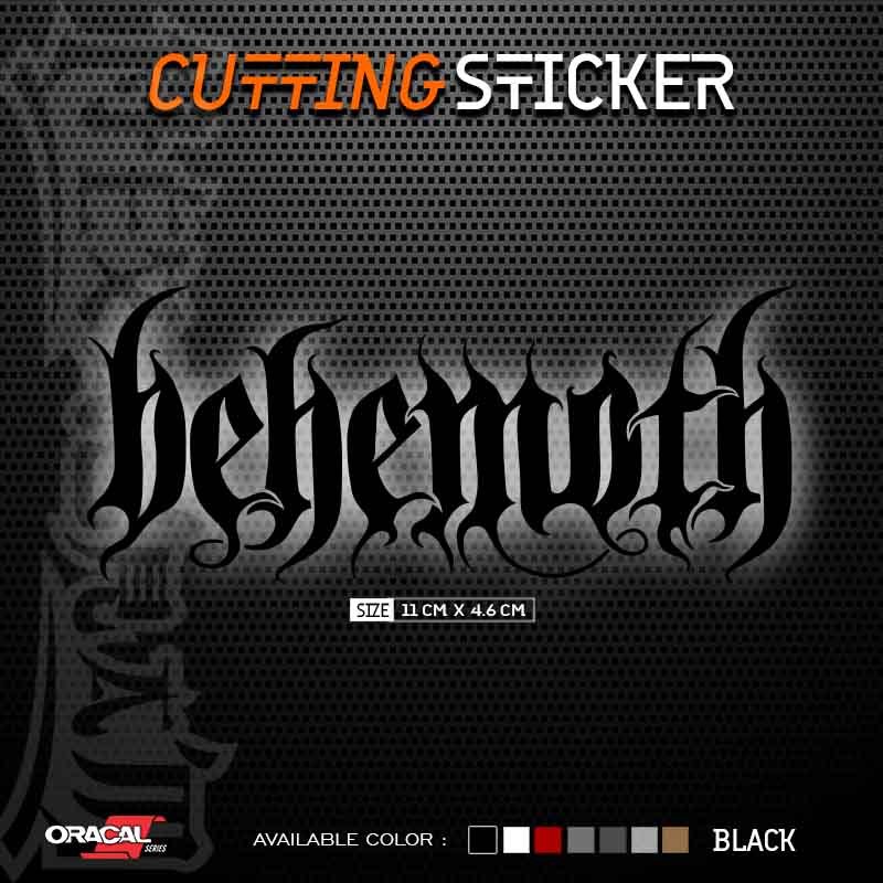 Cutting Sticker Music BEHEMOTH Text Logo | Behemoth Logo Band Writing ...