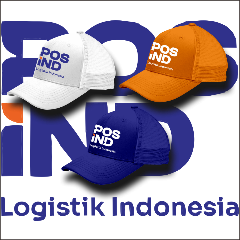 New LOGO POS INDONESIA Hat | Shopee Malaysia