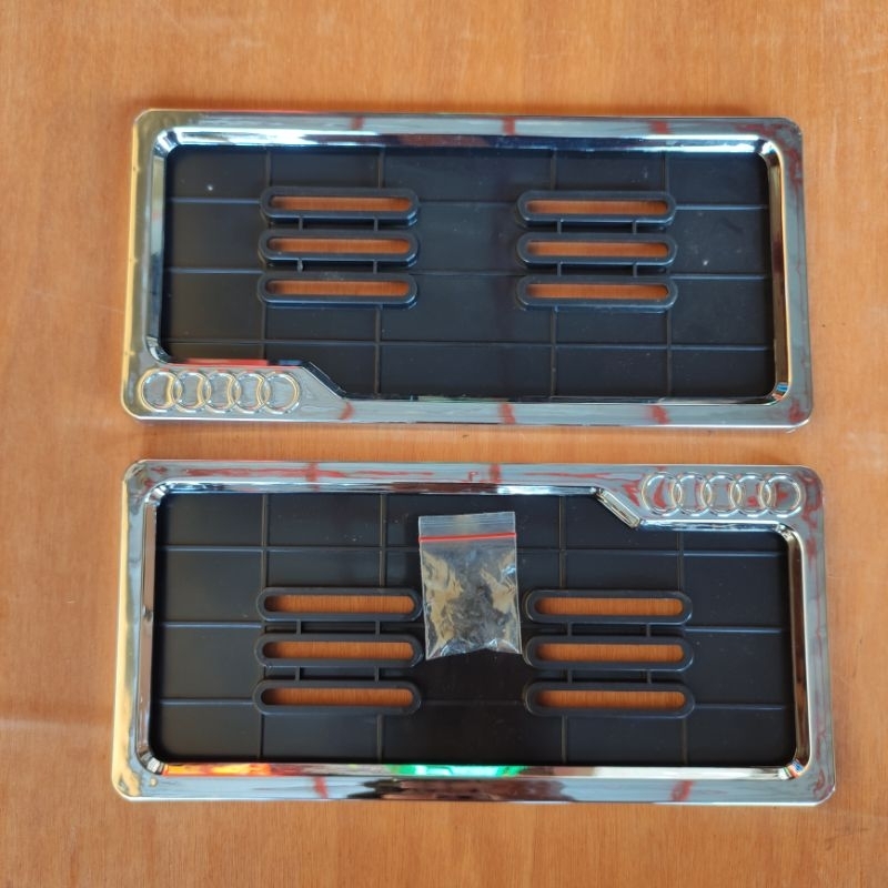 Chrome universal Motorcycle Number Plate Housing Cover | Shopee Malaysia