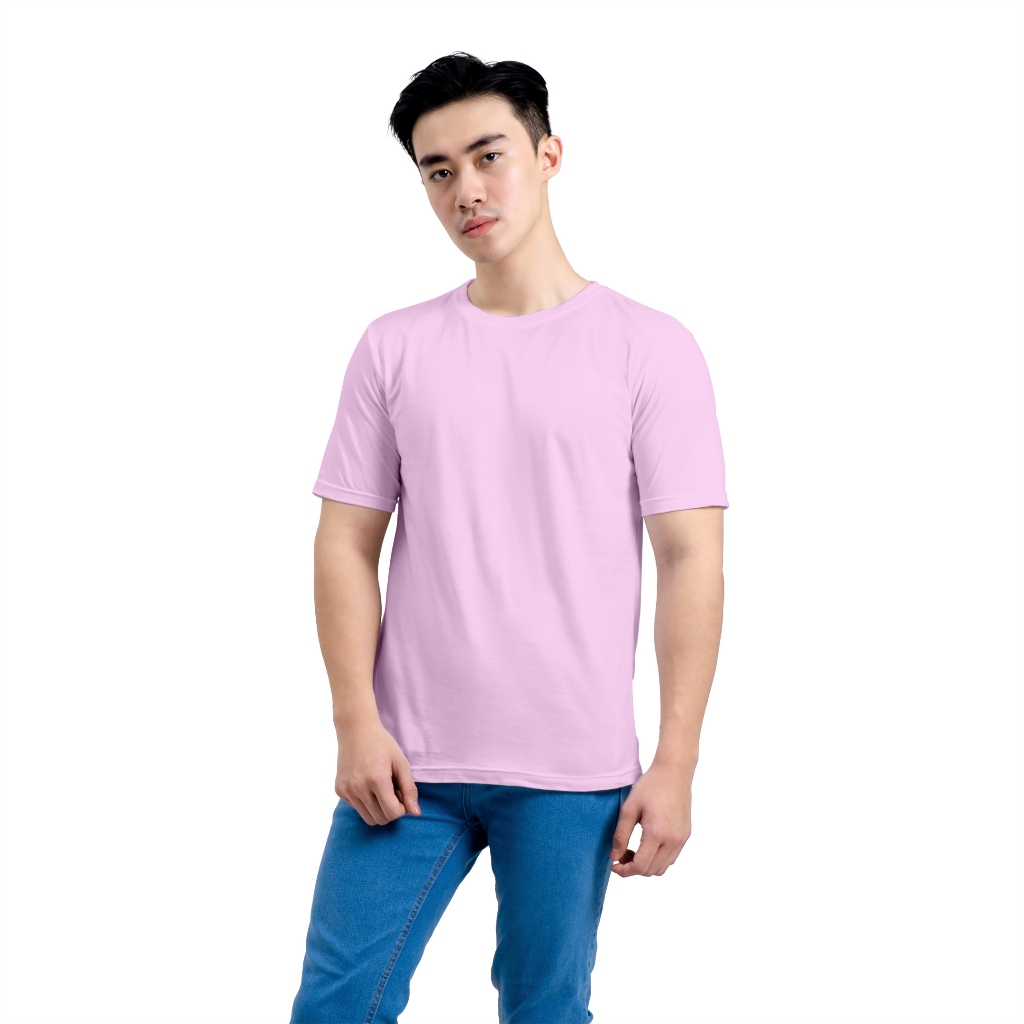 KATUN UNGU Best Selling!! Men's Cotton Combed 30s Cotton Short Sleeve Plain T-Shirt - Light ...