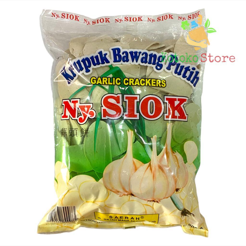 PUTIH Ny GARLIC CRACKERS. Siok / Ny Siok Garlic Crackers 500gr | Shopee ...