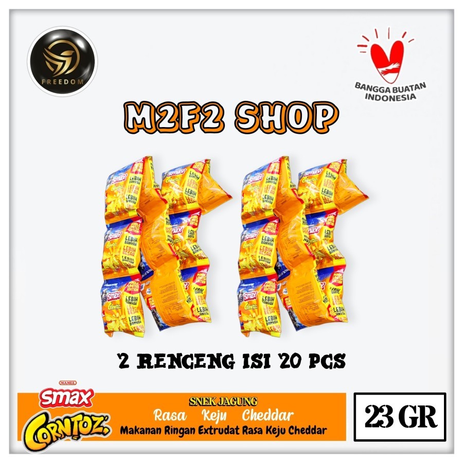 Mamee Snack Corntoz Cheddar Cheese Flavor Snack Sachet - 23 gr (2Pcs ...