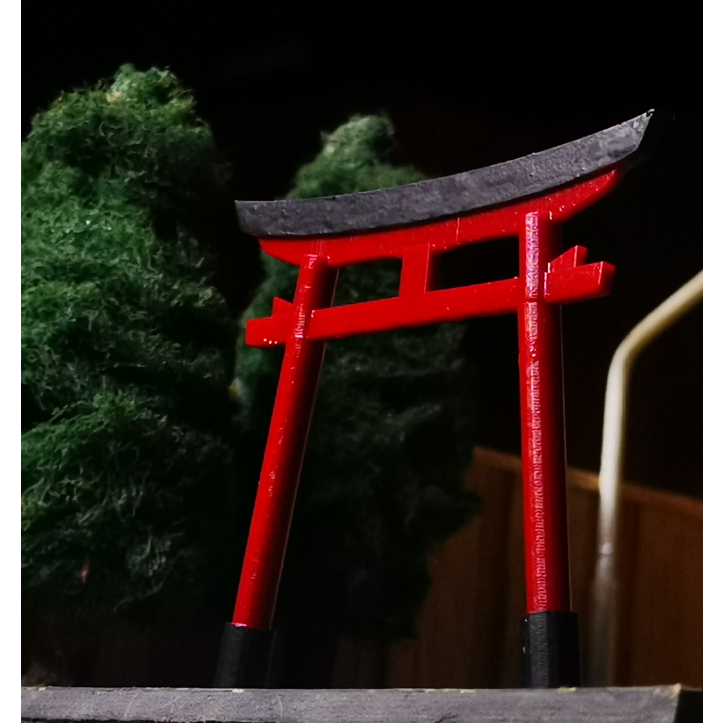 3d Change Tori Gate Japanese Gate scale 1 64 Accessories diorama ...