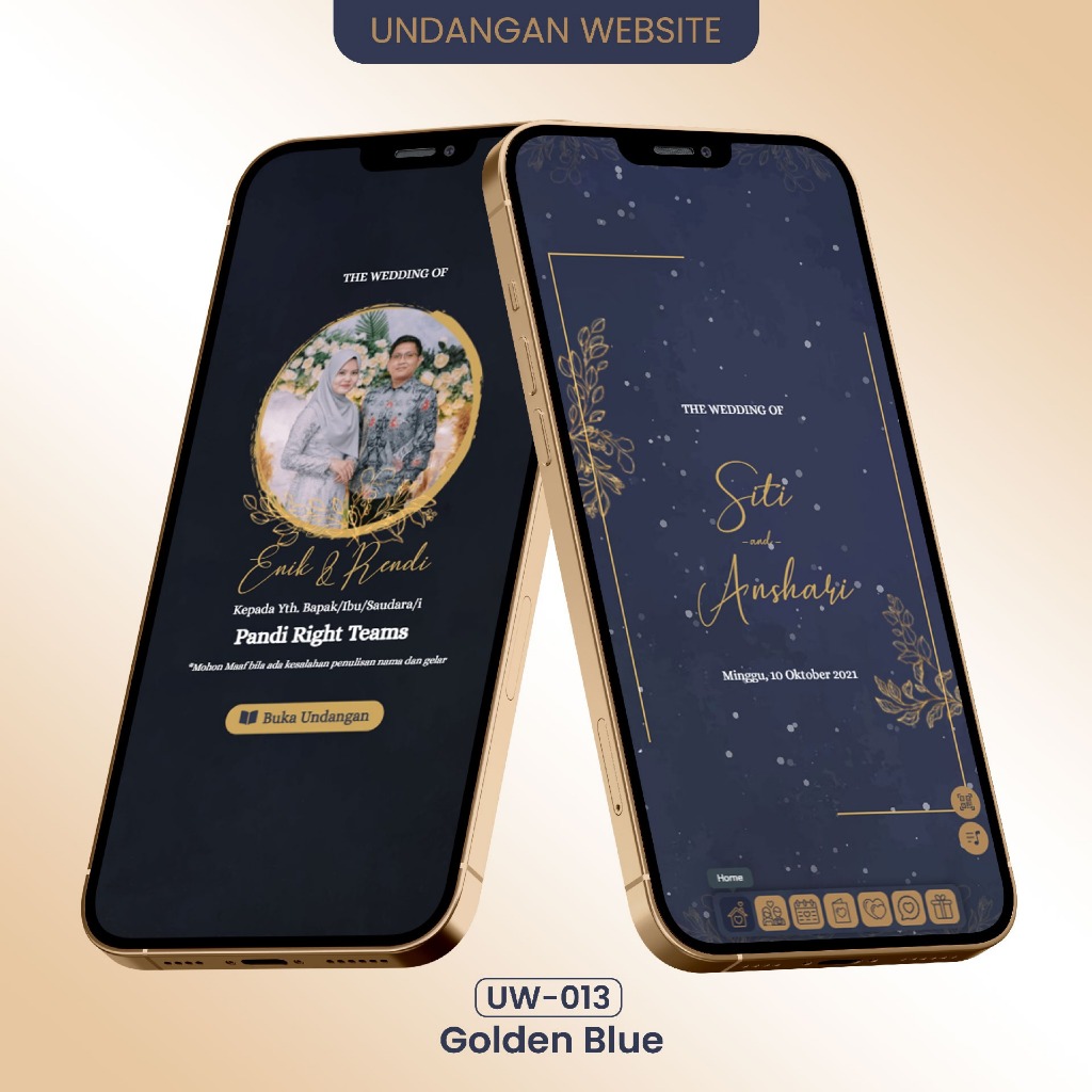 Uw-013 | Website Digital Invitation | Wedding/engagement/circumcision ...