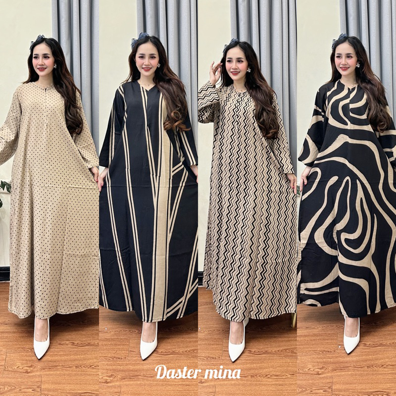 Rana Daster Busui Long Sleeve Viral Rayon Daster with Contemporary ...