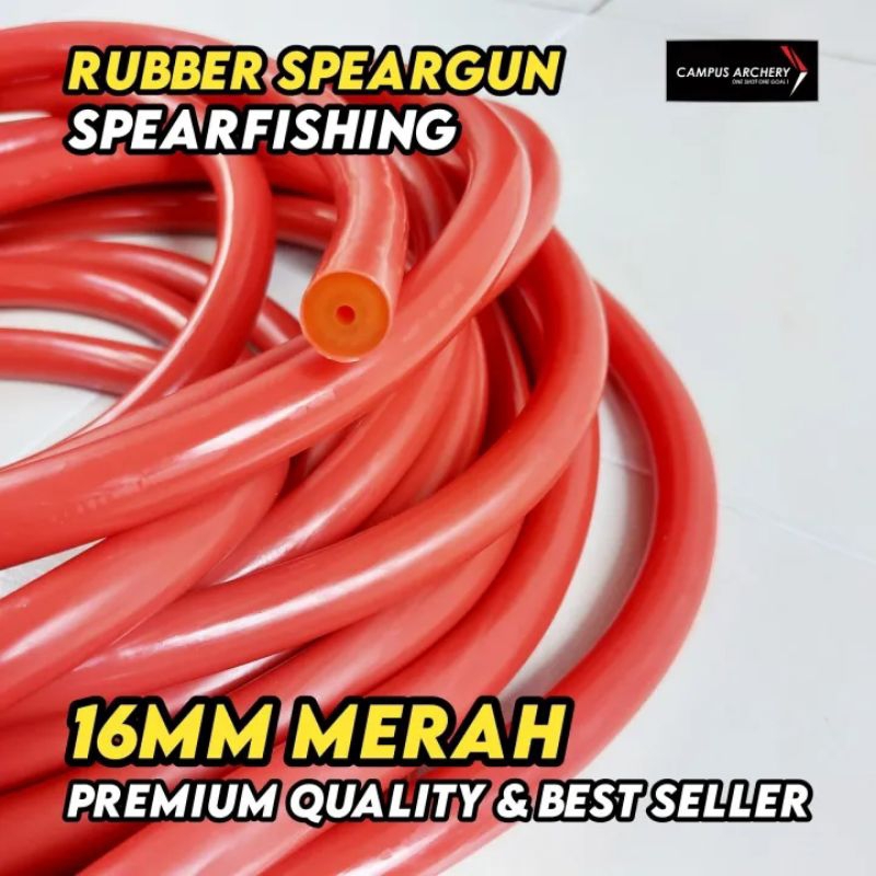 MERAH Rubber SPEARGUN 16MM SPEARFISHING RED | Shopee Malaysia