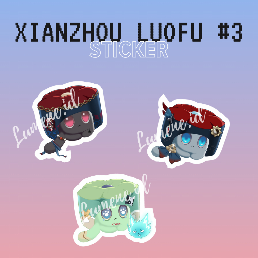 LUOFU Xianzhou Sticker/Only/Xueyi/Huohuo/Cat Critters/Sticker Anime ...