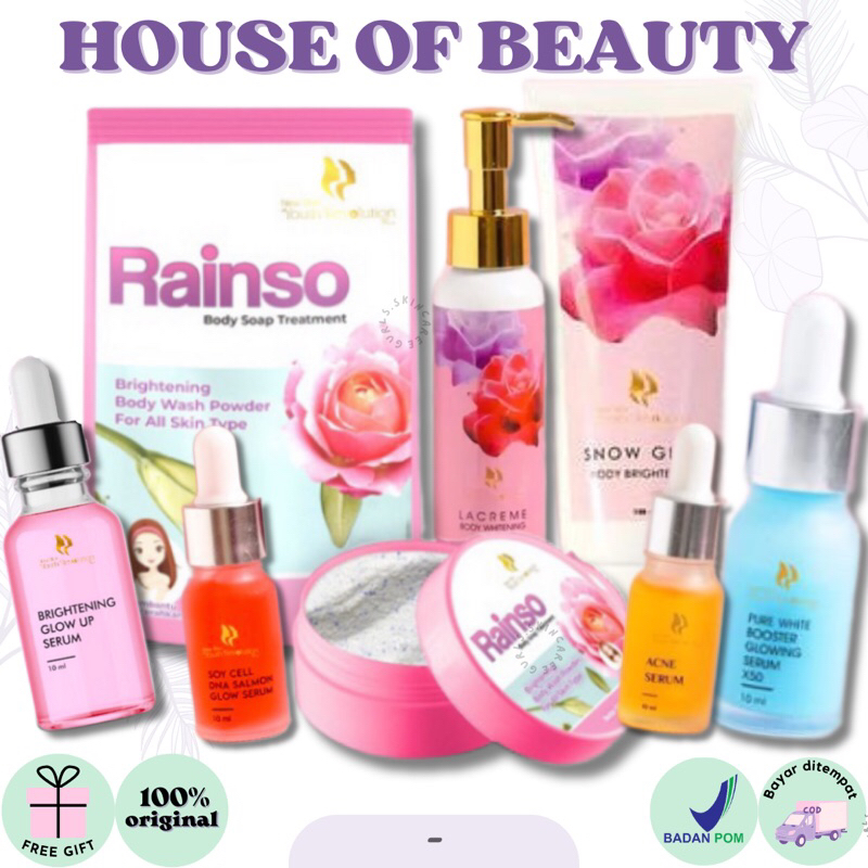 La Creme Body Bleaching / Rainso Body Treatment Soap / Snow Glow Body ...