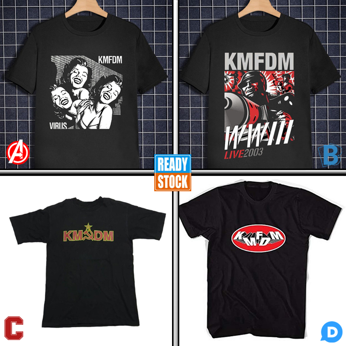 Kmfdm Band Tshirt 100% Cotton | Shopee Malaysia